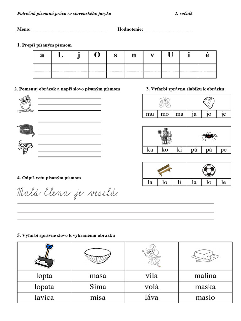 Polročná Písomná Práca | PDF