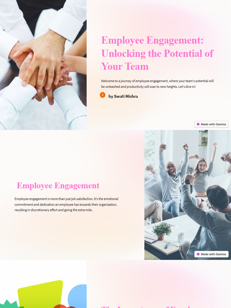 Employee Engagement Unlocking The Potential of Your Team | PDF ...