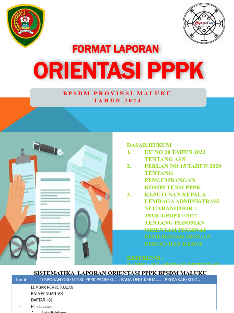 Format Laporan Orientasi PPPK | PDF