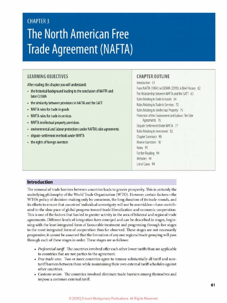 NAFTA to CUSMA: Trade Agreement Insights | PDF | North American Free ...