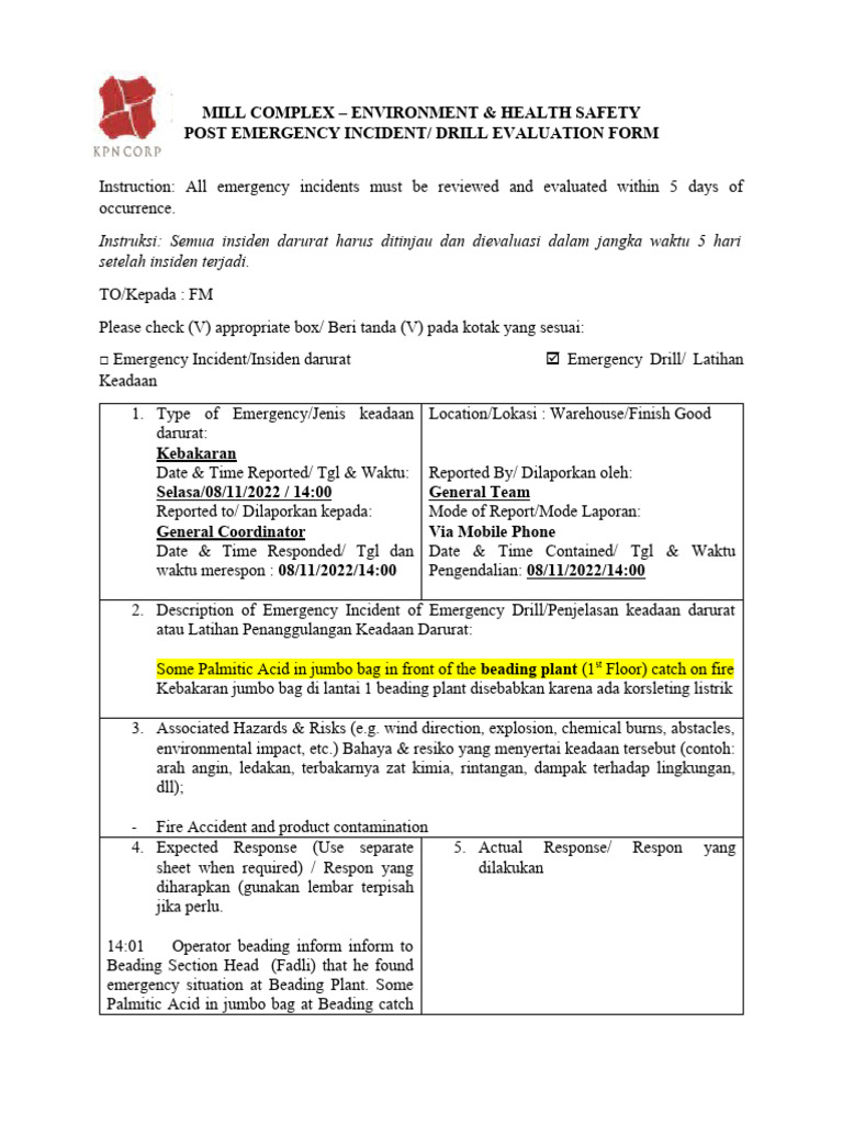 Fire Drill - Rev1 | PDF