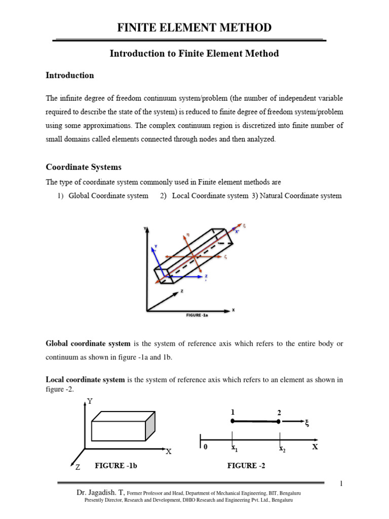 4 5 FEM Introduction To FEM | PDF | Finite Element Method | Variable ...