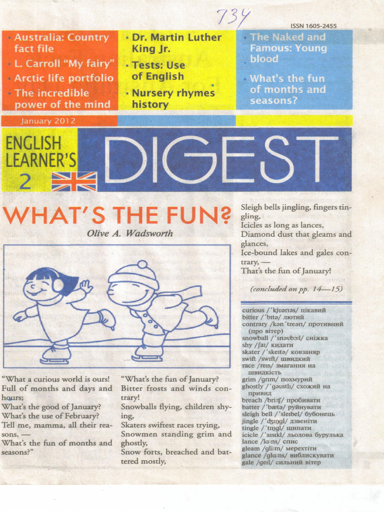 B54D3 English Learner S Digest 2012 2 | PDF