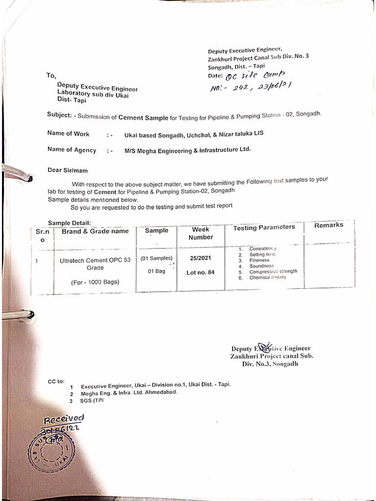Cement Test Reports Geri+ukai | PDF