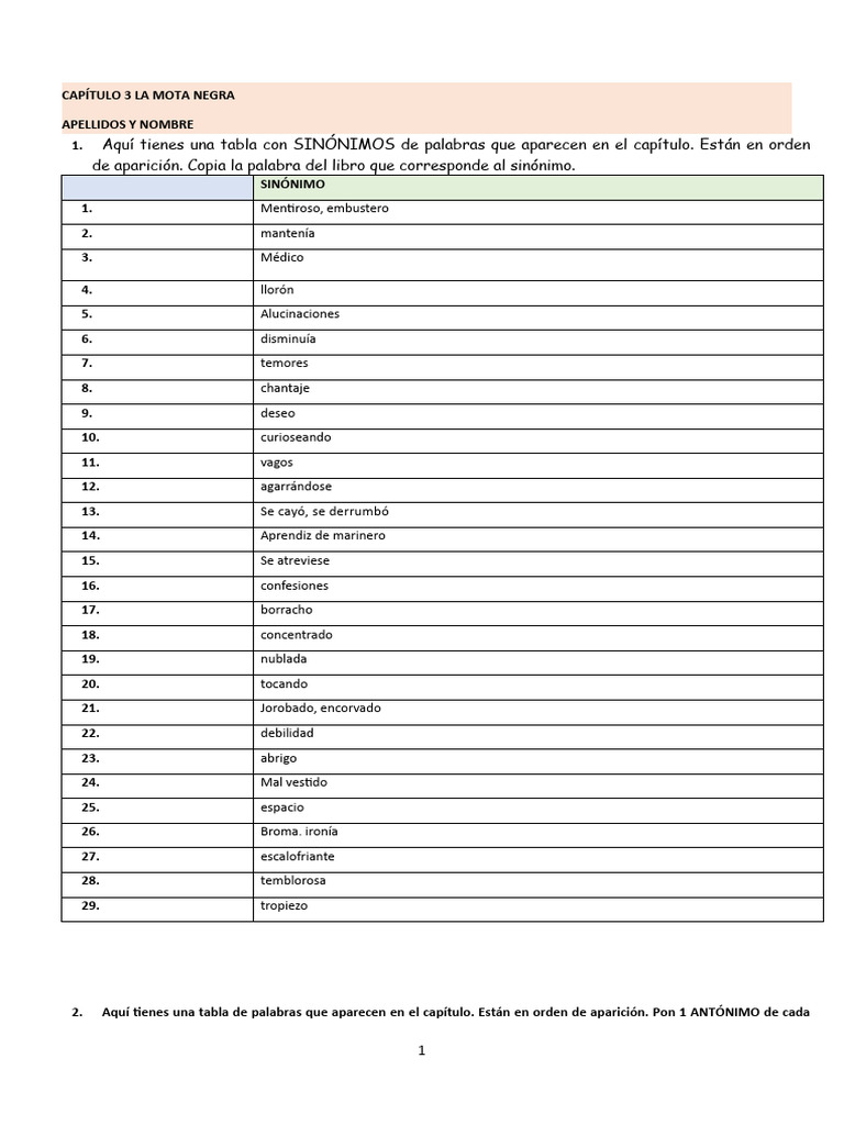 Capítulo 3 La Mota Negra | PDF
