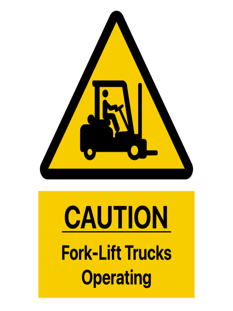 Caution Forklift Sign - Ai | PDF