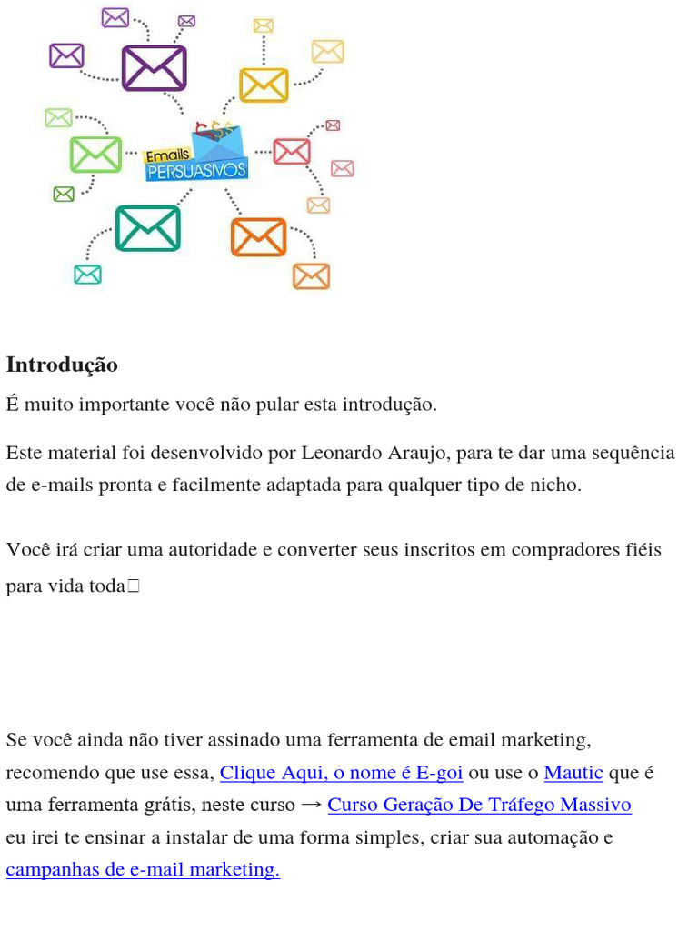 Modelos de Emails Prontos | PDF | SEO | Marketing