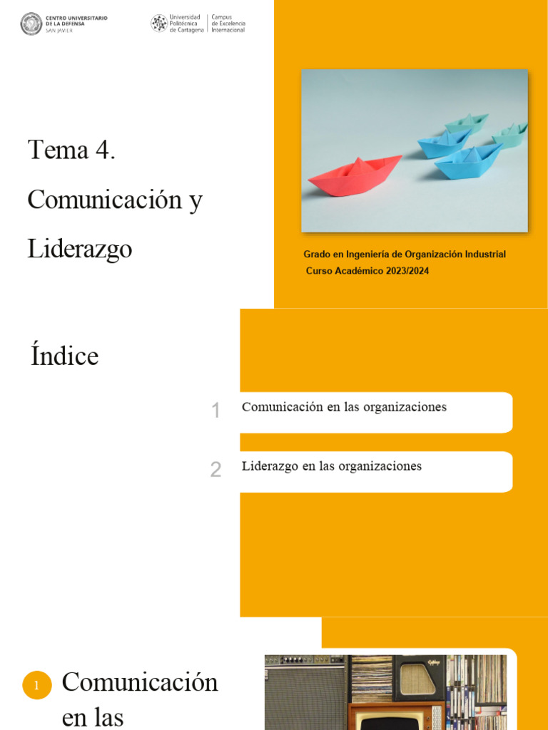 Tema 4 PP Examen | PDF | Comunicación | Liderazgo