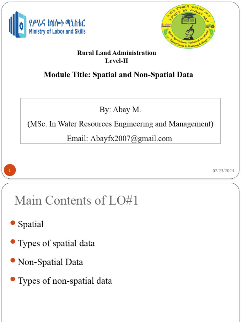 LO#1 | PDF | Spatial Analysis | Geographic Information System
