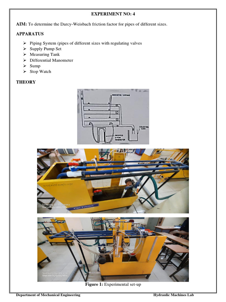 Experiment No 4 HM Lab Updated | PDF | Pressure Measurement | Dynamics (Mechanics)