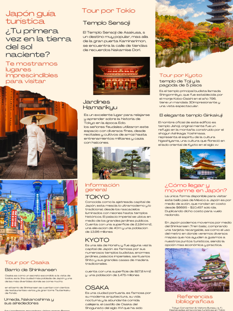 Triptico Turistico Japón - Proyecto Parte 1 - Marcos Jonathan Torres | PDF