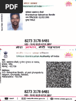 Aadhar Card and Pan Card | PDF