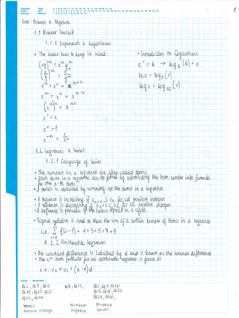 Ib Maths dp1 | PDF