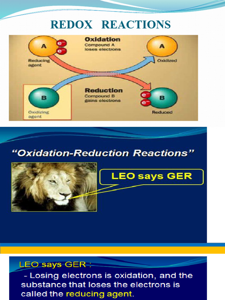 Redox Reaction Balancing PPT 2024 | PDF | Redox | Chemical Reactions Redox Reaction Balancing PPT 2024 | PDF | Redox | Chemical Reactions