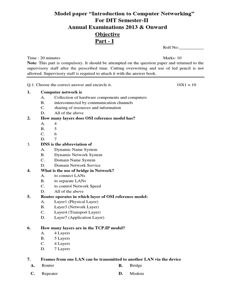 Introduction To Computer Networking | PDF | Computer Network | Network ...