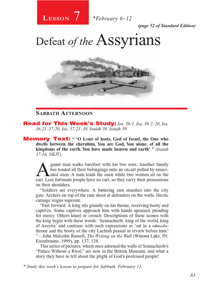 Defeat of the Assyrians in Judah | PDF | Books Of Kings | Isaiah
