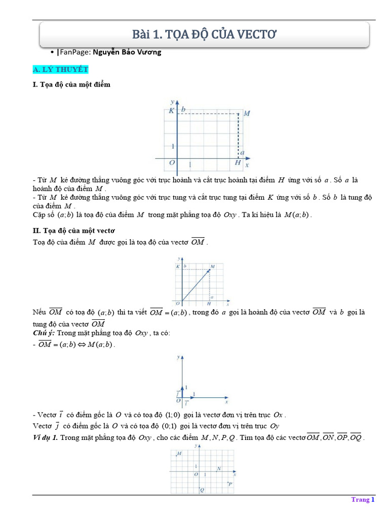 Bai Tap Phuong Phap Toa Do Trong Mat Phang Toan 10 Canh Dieu | PDF