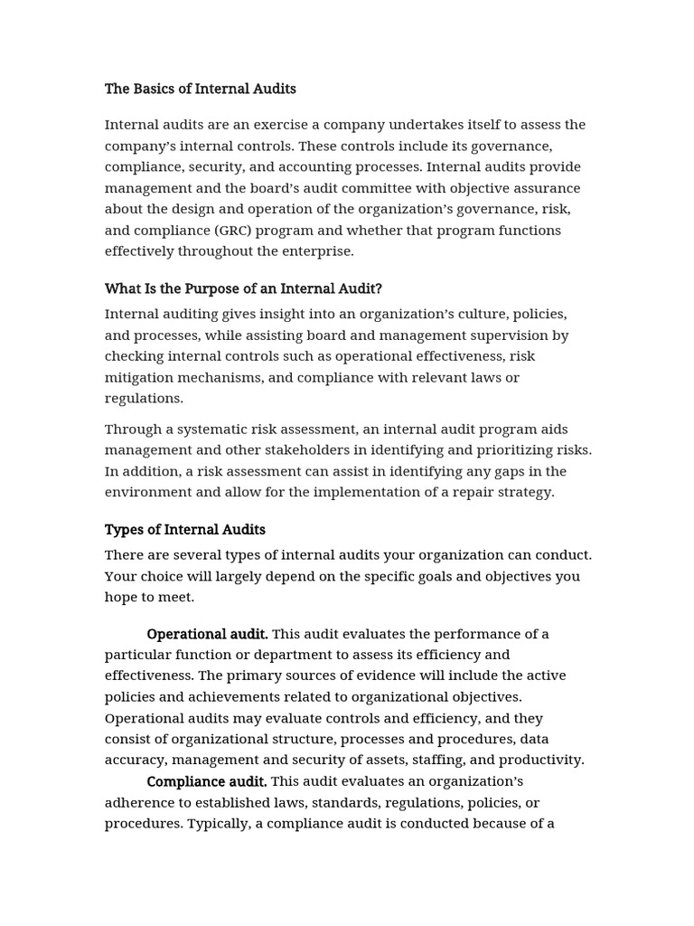 UIA (Internal Audit Process) | PDF | Audit | Internal Audit