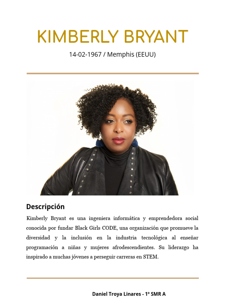 Kimberly Bryant DTL 1ºSMR A | PDF