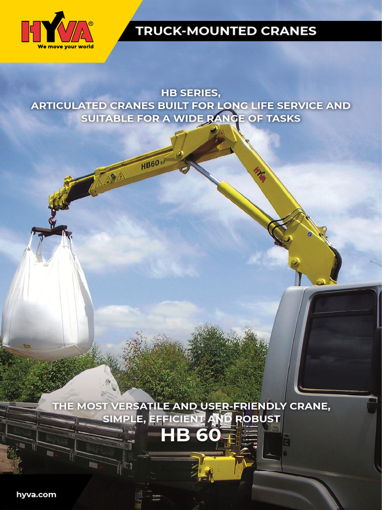 Brosur Hyva HB60-lr | PDF | Crane (Machine) | Manufactured Goods