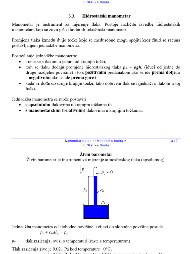 3.2 - Statika Fluida | PDF