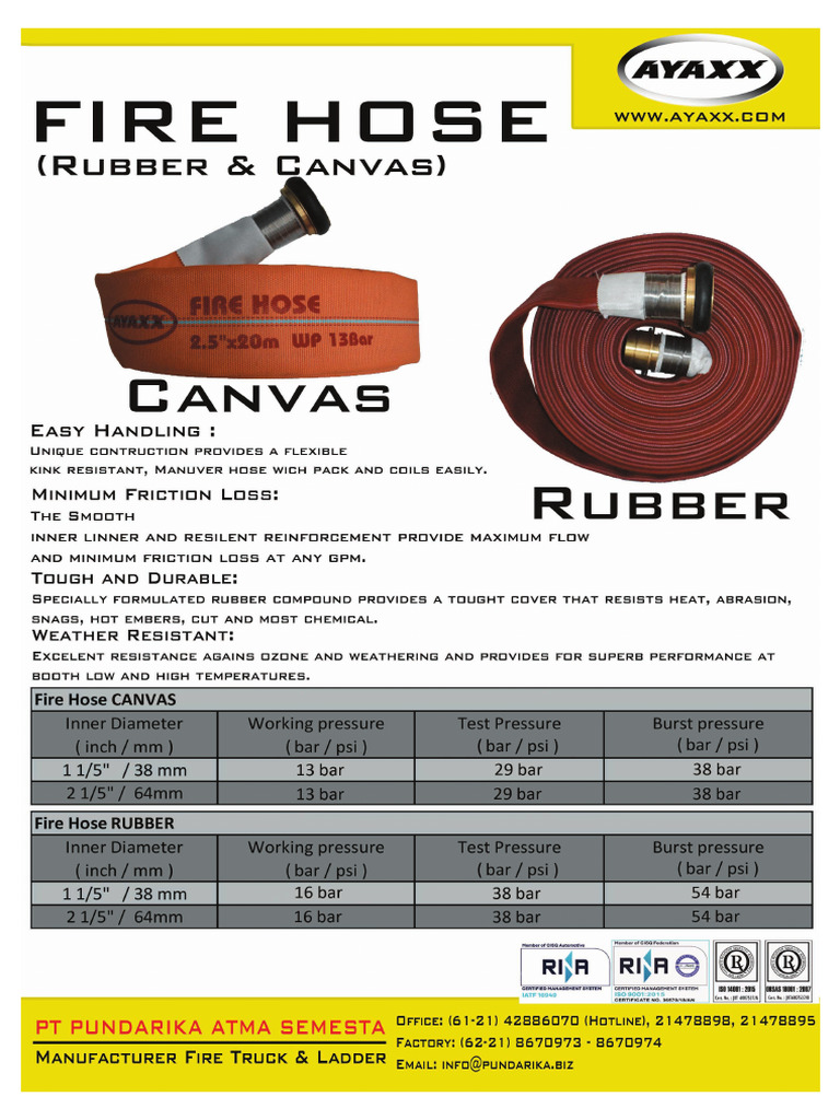 J. Brosur Fire Hose | PDF