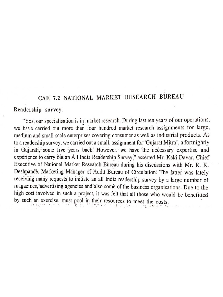 Marketing Research Case Study - 2 | PDF