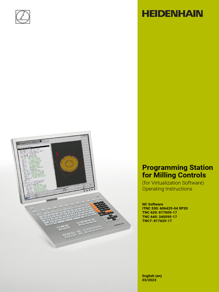 Programming Station For (Heidenhain) Milling Controls - en | PDF | Installation (Computer ...