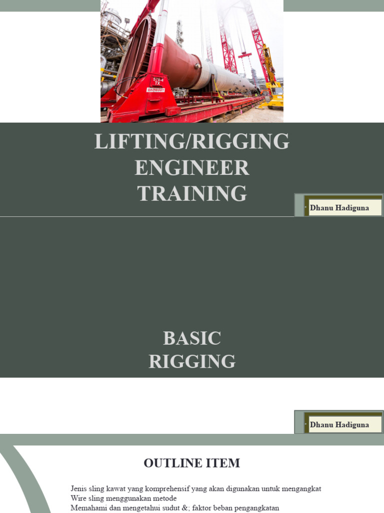 Panduan Dasar Rigging dan Lifting | PDF