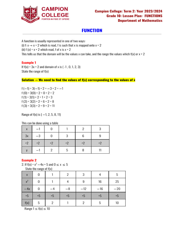 Function | PDF | Function (Mathematics) | Bracket