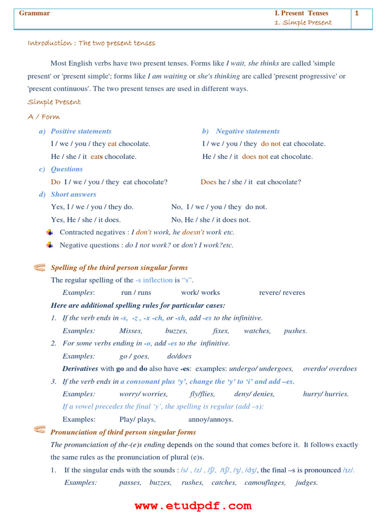 Grammar | PDF | Grammatical Tense | Verb