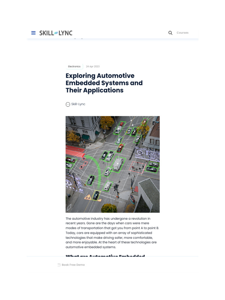 Exploring Automotive Embedded Systems and Their Applications - Skill-Lync Blogs | PDF | Embedded ...