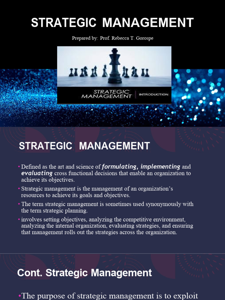 SMP1 | PDF | Strategic Management | Goal