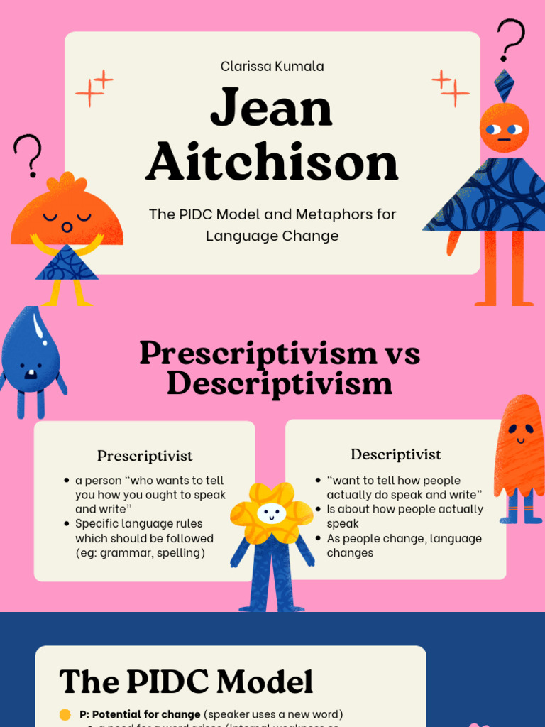 Jean Aitchison Presentation English A Level | PDF | Linguistics | Human ...