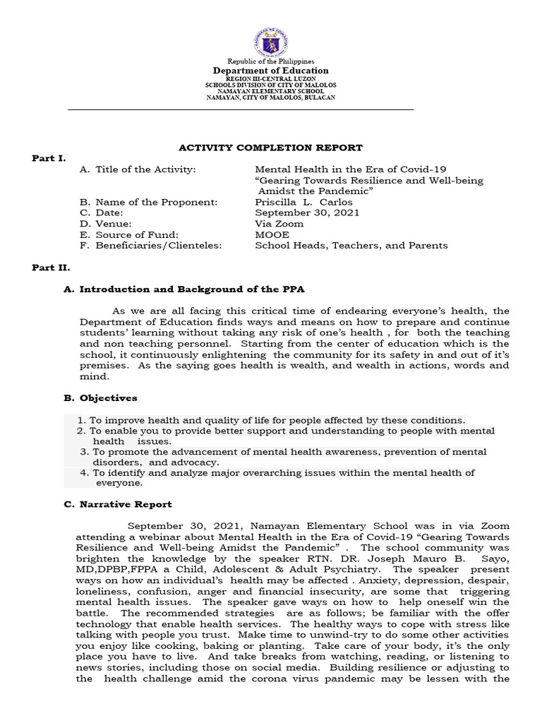 ACR LAC Mental Health | PDF | Mental Health | Anxiety