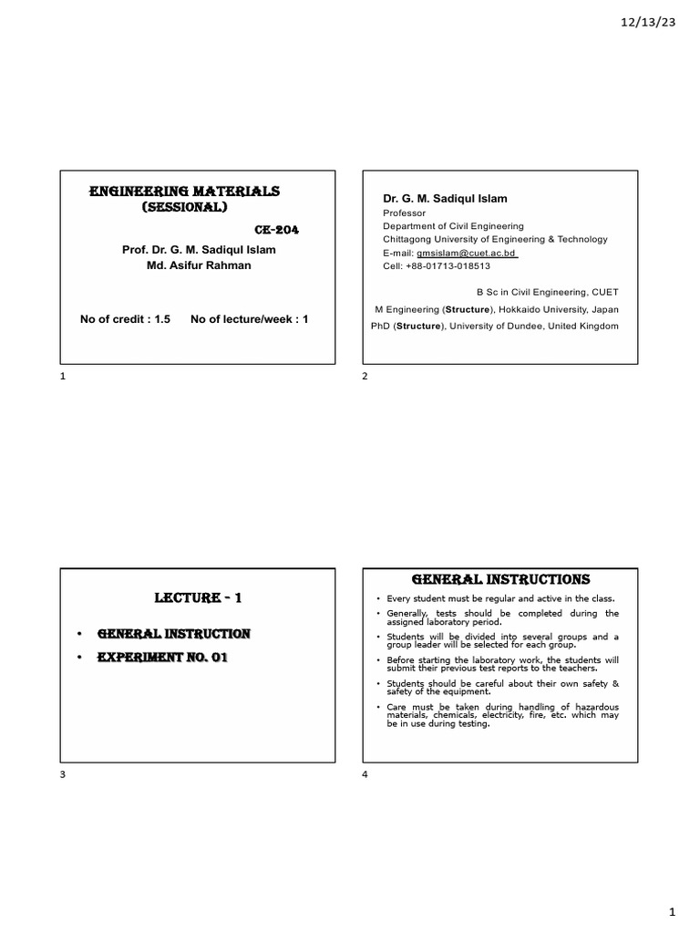 Lecture 1 - Introduction and Sieve (Fine - Coarse) | PDF | Construction Aggregate | Physical ...