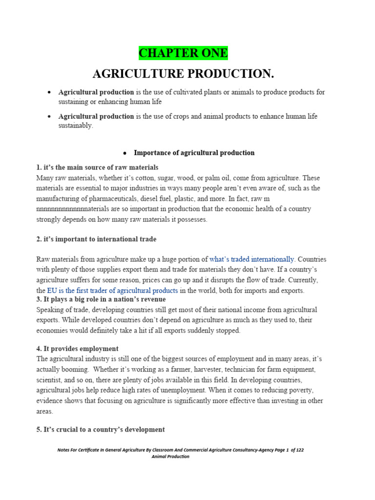 Agric Notes | PDF | Plant Nutrition | Humidity