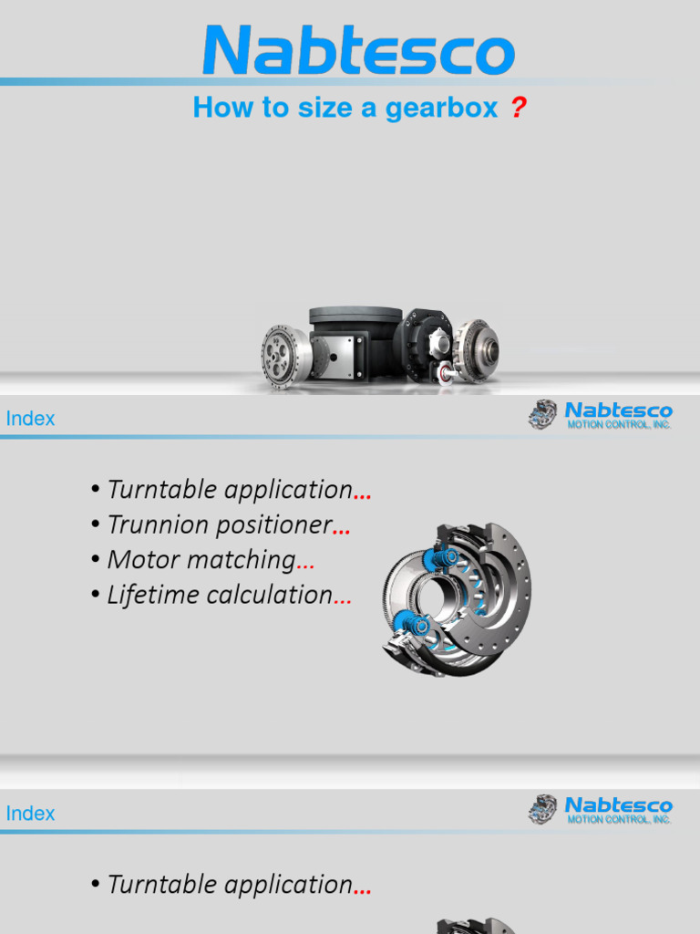 How To Size A Gearbox | PDF | Torque | Acceleration