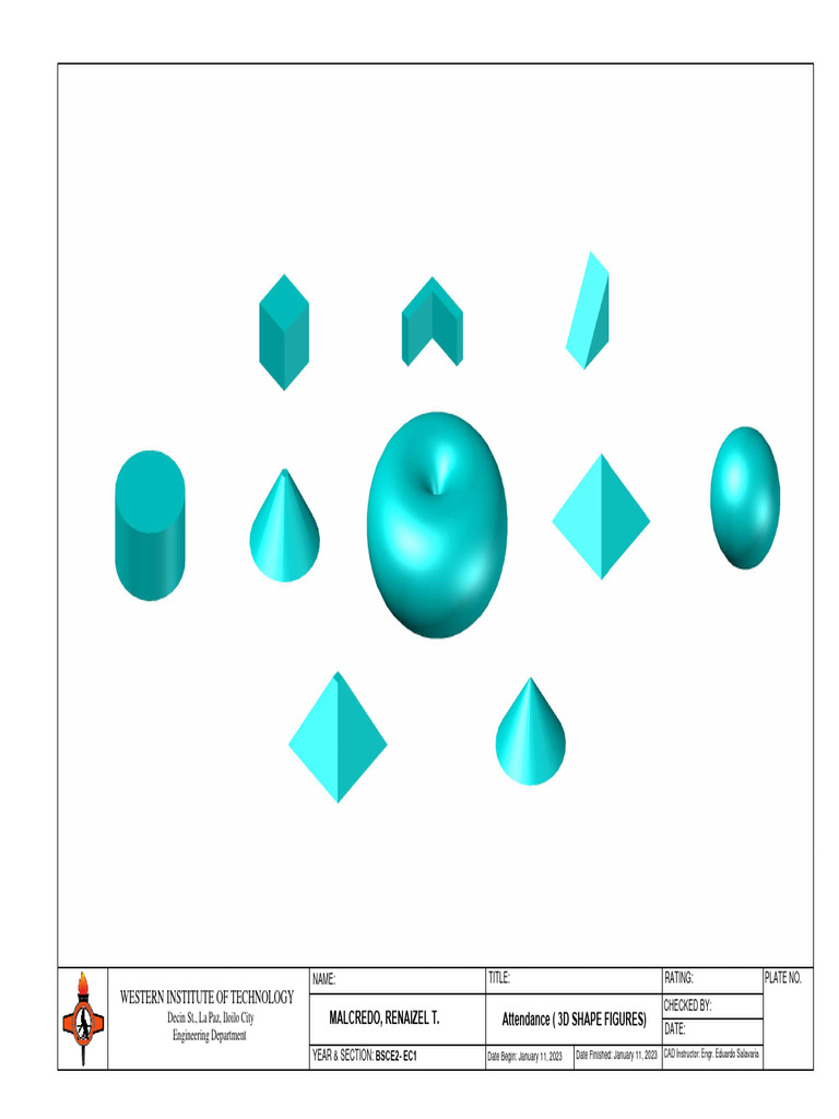 Basic Shapes Autocad | PDF