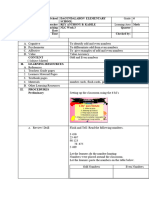 Detailed Lesson Plan in Mathematics 3 Odd and Even Number | PDF ...