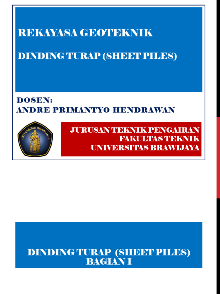 Detail dan Jenis Turap Baja | PDF | Griya & Taman | Teknologi & Rekayasa