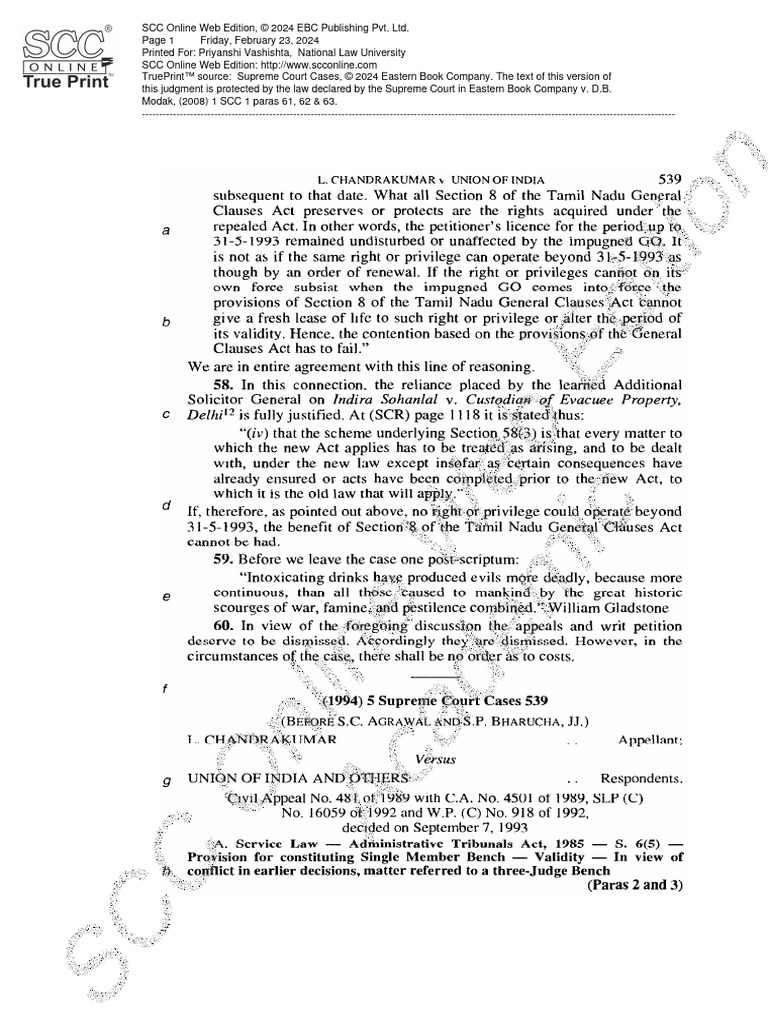 L. Chandrakumar | PDF