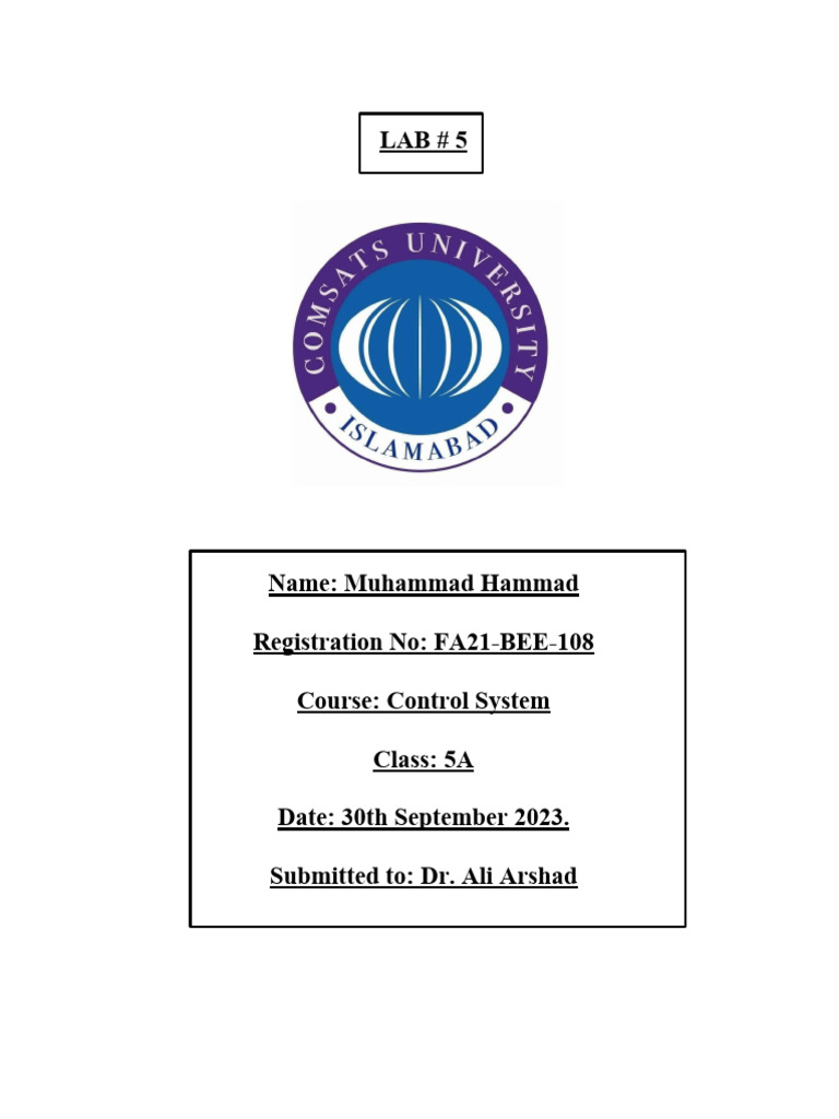 Lab-4 Controls | PDF
