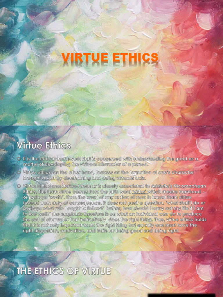 Virtue Ethics Pdf Virtue Happiness