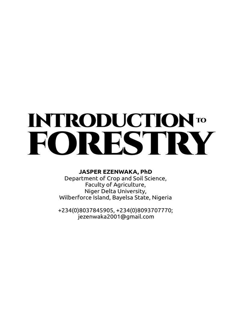 Introduction To Forestry | PDF | Trees | Forests