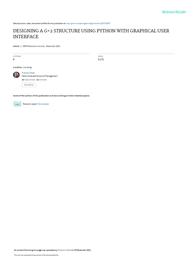 Designing A G2 Structure Using Python With Graphical User Interface ...