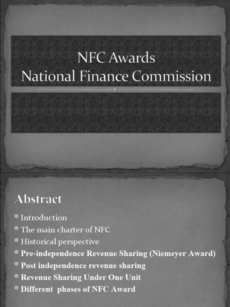 NFC Awards | PDF | Government Of Pakistan | Governance