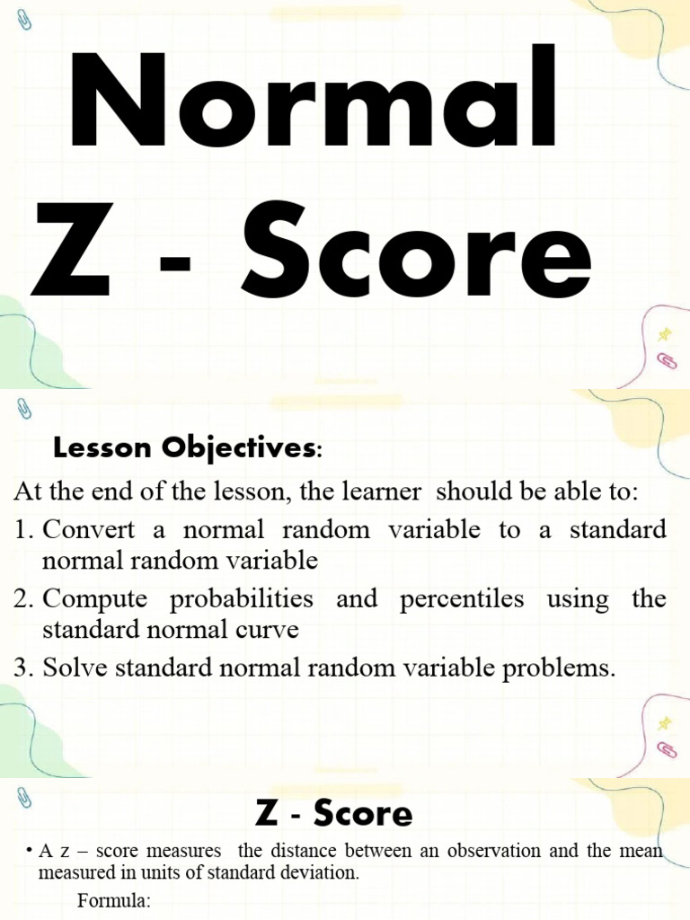 Normal Z Score and Sampling Distribution | PDF | Standard Score | Normal Distribution