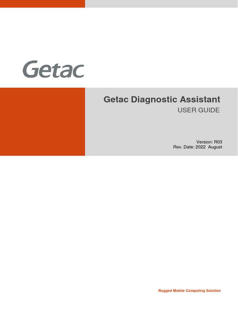 Getac Diagnostic Tool Guide | PDF | Windows 10 | Bios