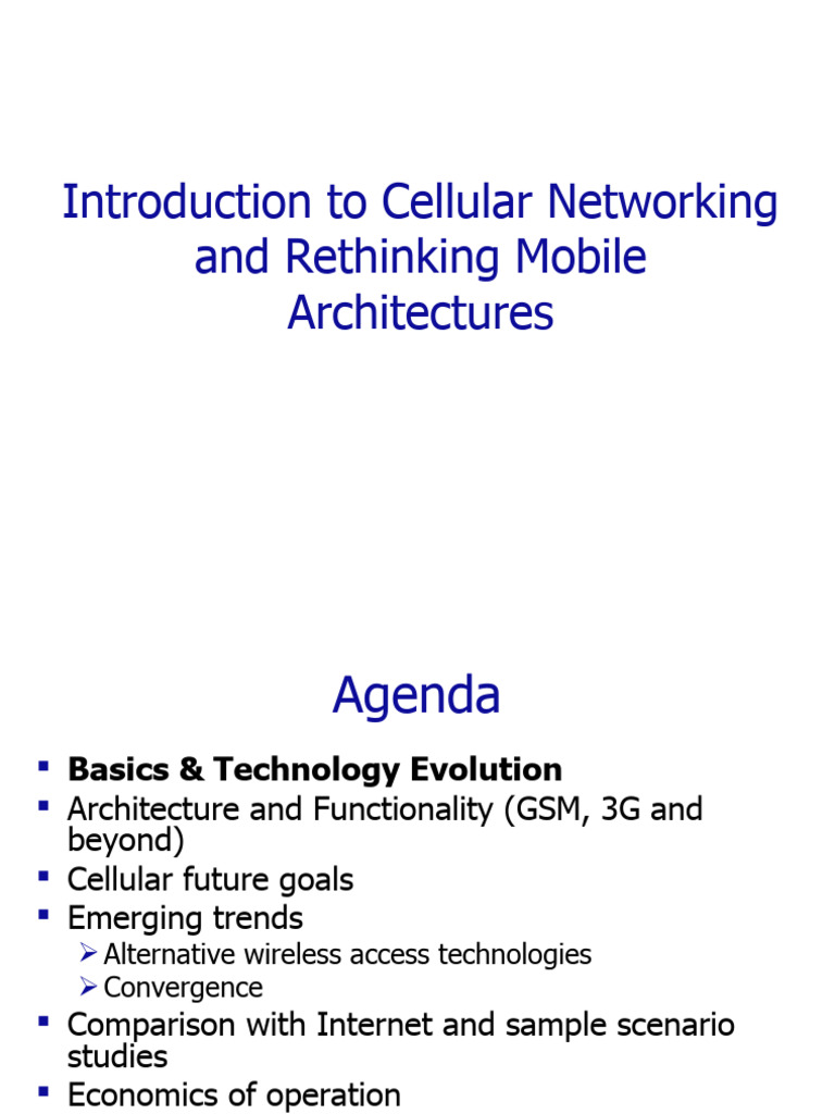 Cellular Networking: Evolution & Trends | PDF | Cellular Network ...